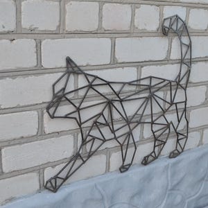 Metal Panel “iron Cat” for the Wall - Etsy