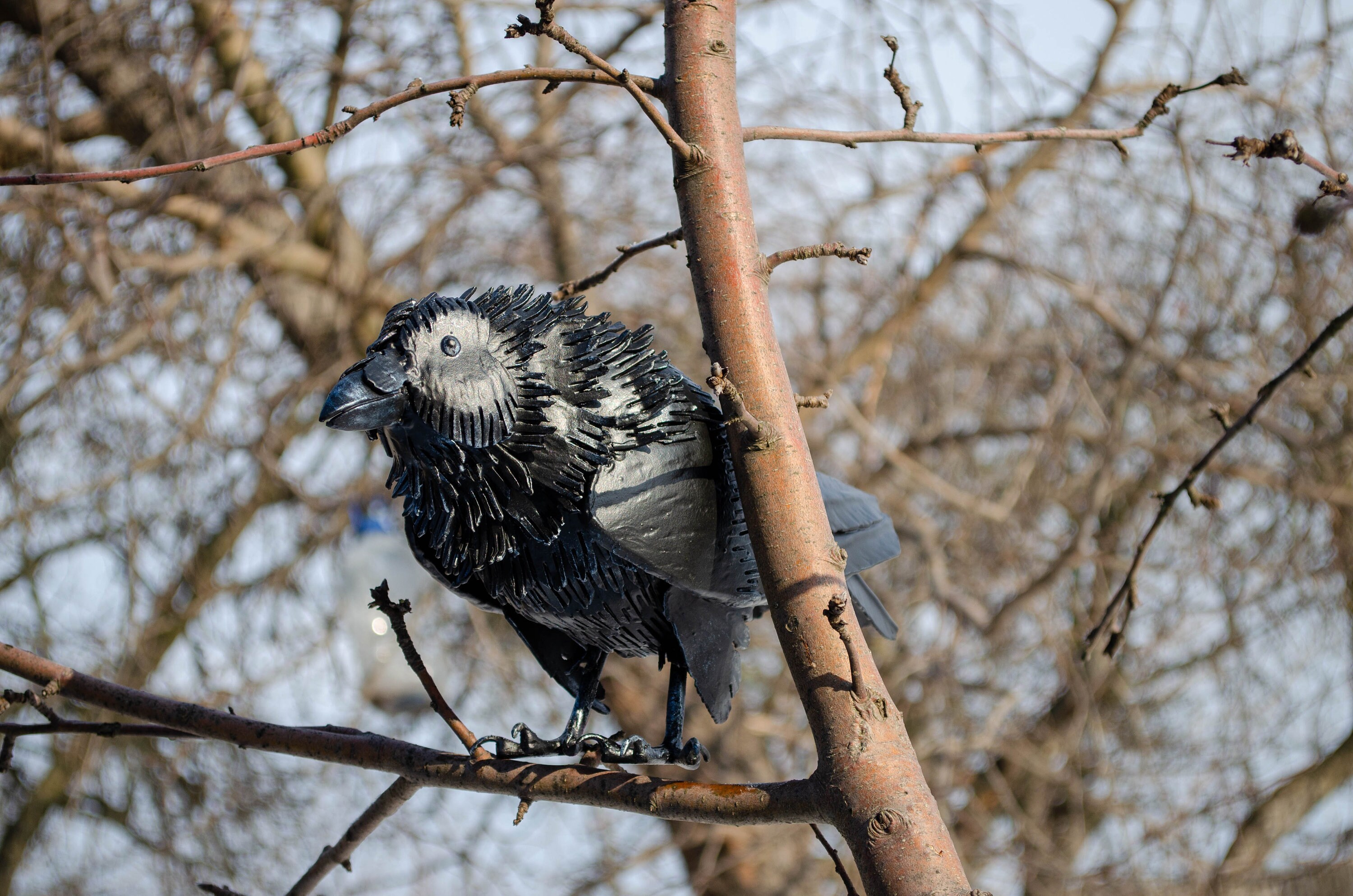 Wrought Iron Crow Crow Sculpture. | Etsy