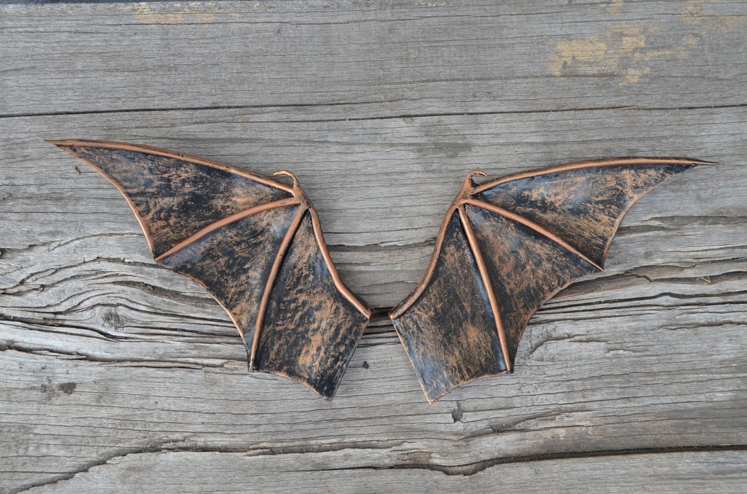Forged Bat Wings 2 Pcs. - Etsy