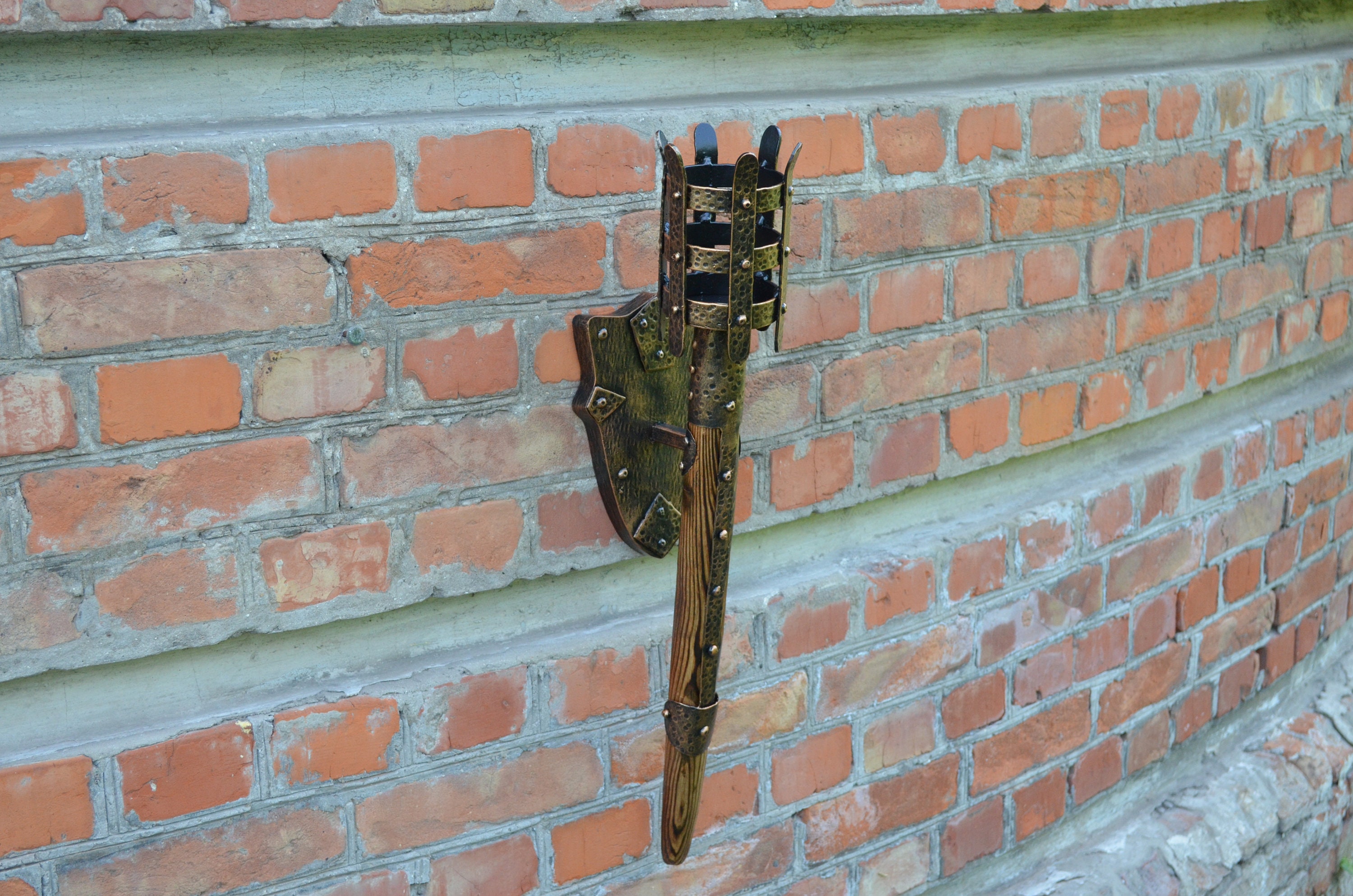 Viking Style Lamp Forged Torch - Etsy