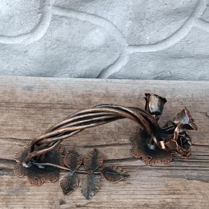 Forged Rose Door Handle - Etsy