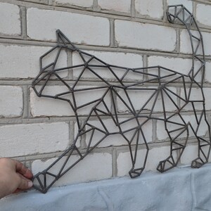 Metal Panel “iron Cat” for the Wall - Etsy
