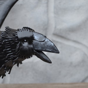 Wrought Iron Crow, Wrought Iron Sculpture, Iron Bird. - Etsy