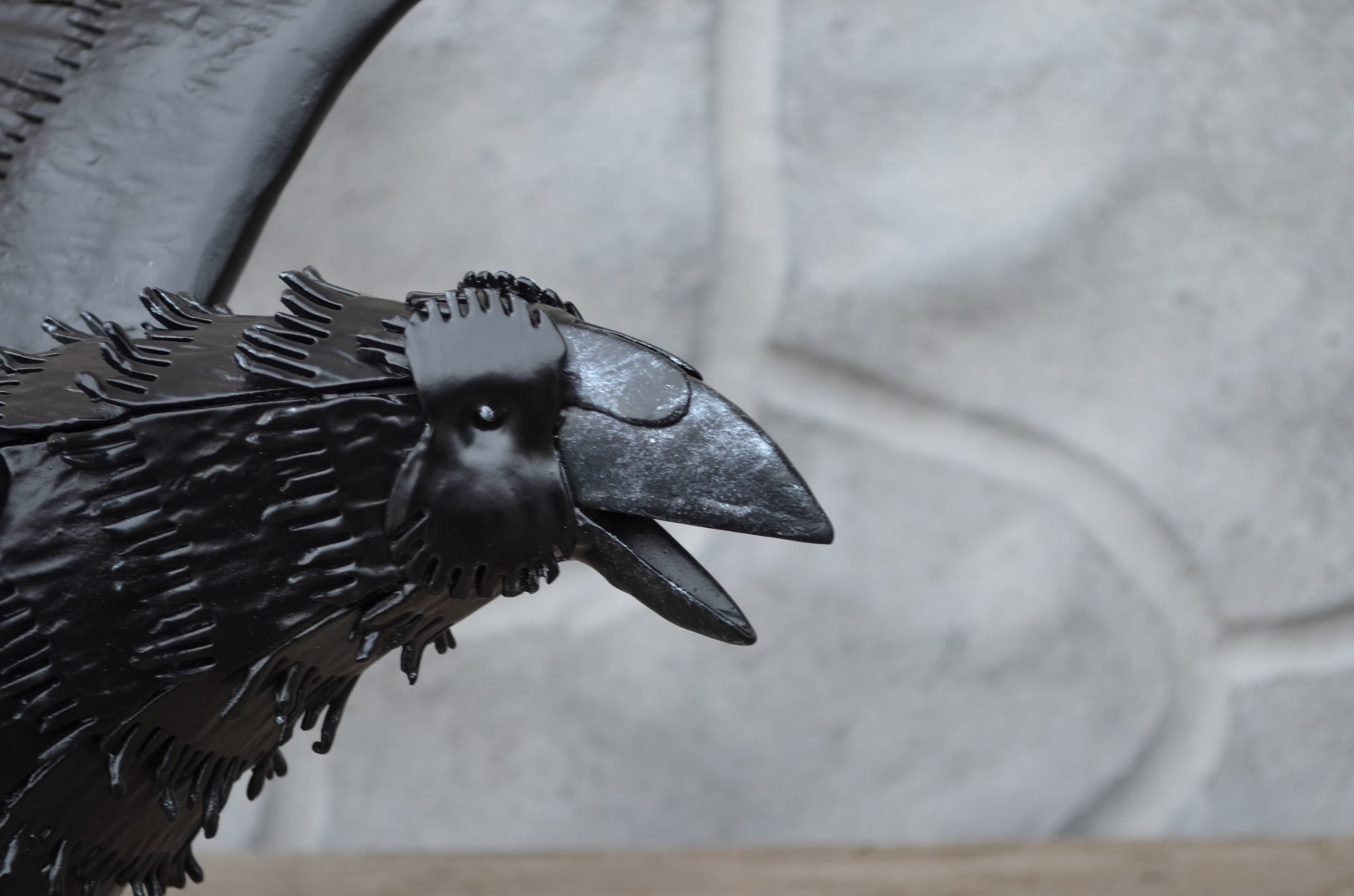 Wrought Iron Crow Wrought Iron Sculpture Iron Bird. - Etsy