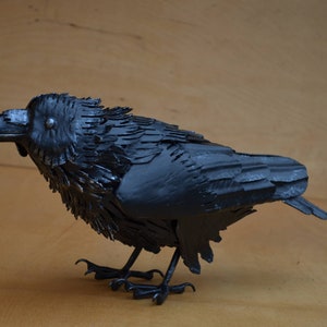 Wrought Iron Crow - , Crow Sculpture. - Etsy