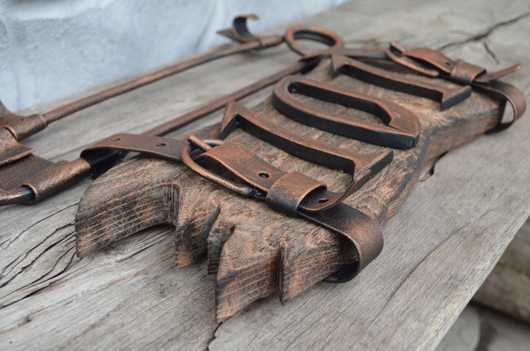 Wooden Address Plate With Forged Elements - Etsy