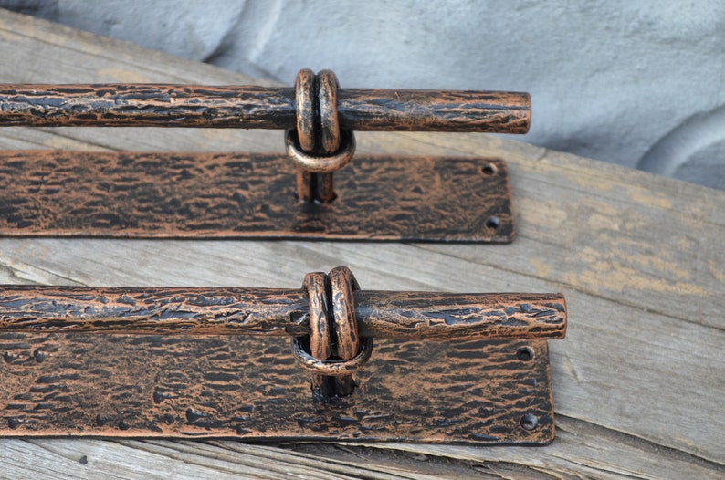 Massive Iron Door Handle. Rustic Door Decor - 2pcs - Etsy