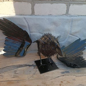 Wrought Iron Crow, Wrought Iron Sculpture, Iron Bird. - Etsy