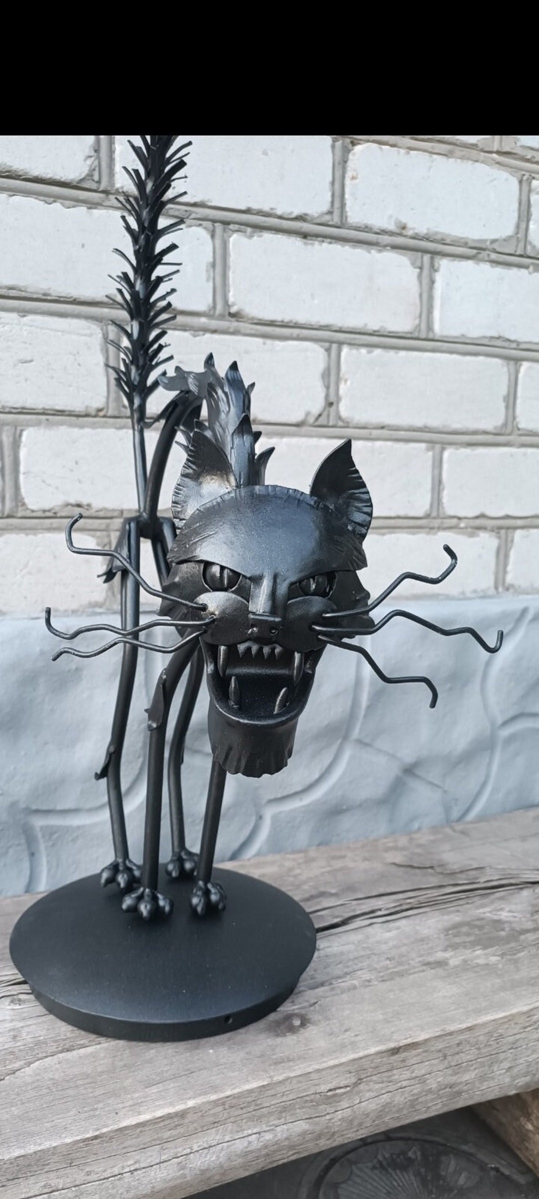 Forged Cat on Cap - Etsy