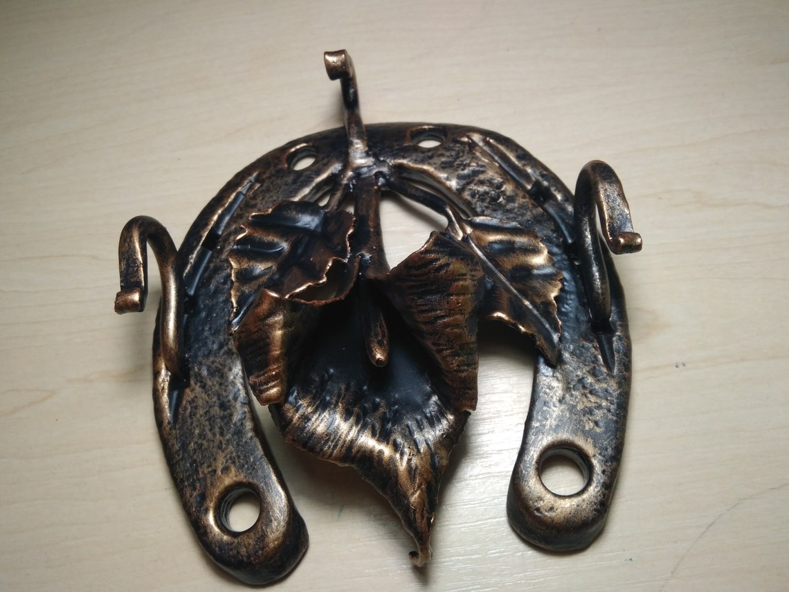 Key Hanger,hook Rack Wall,forged Flower, - Etsy