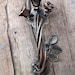 Forged Rose Door Handle - Etsy