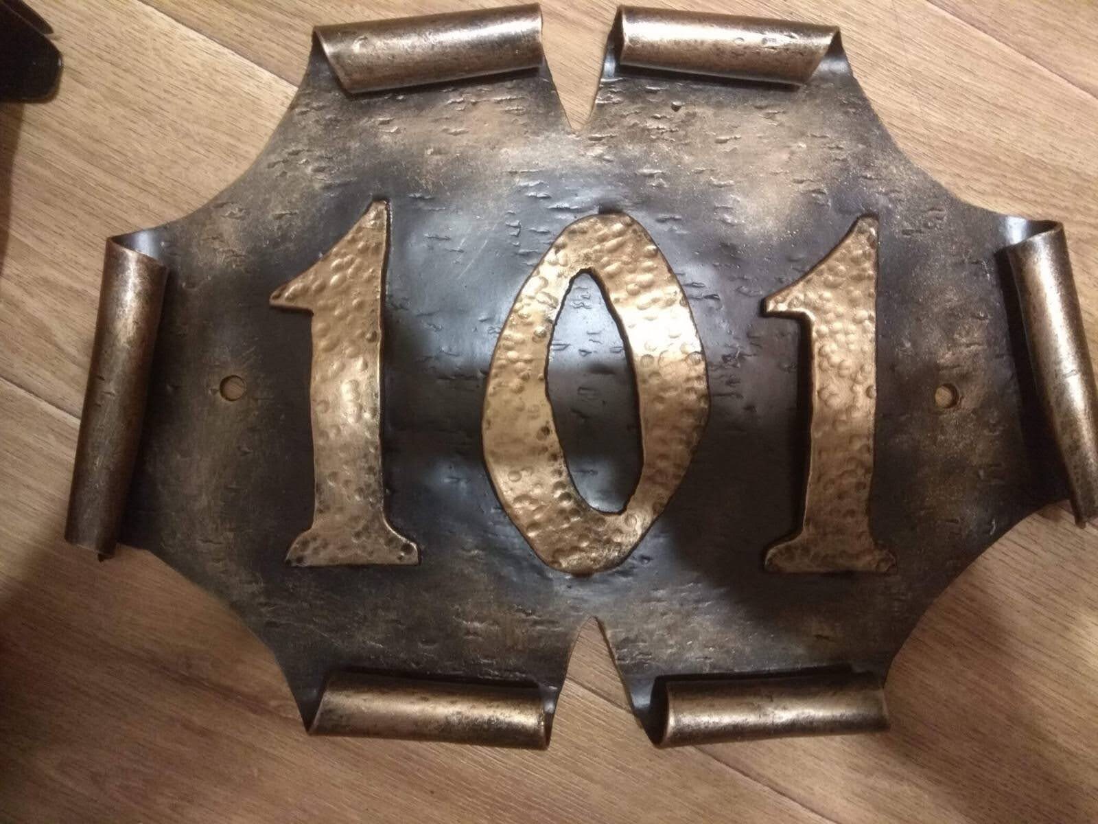 Wrought Iron Address Plate for Home - Etsy