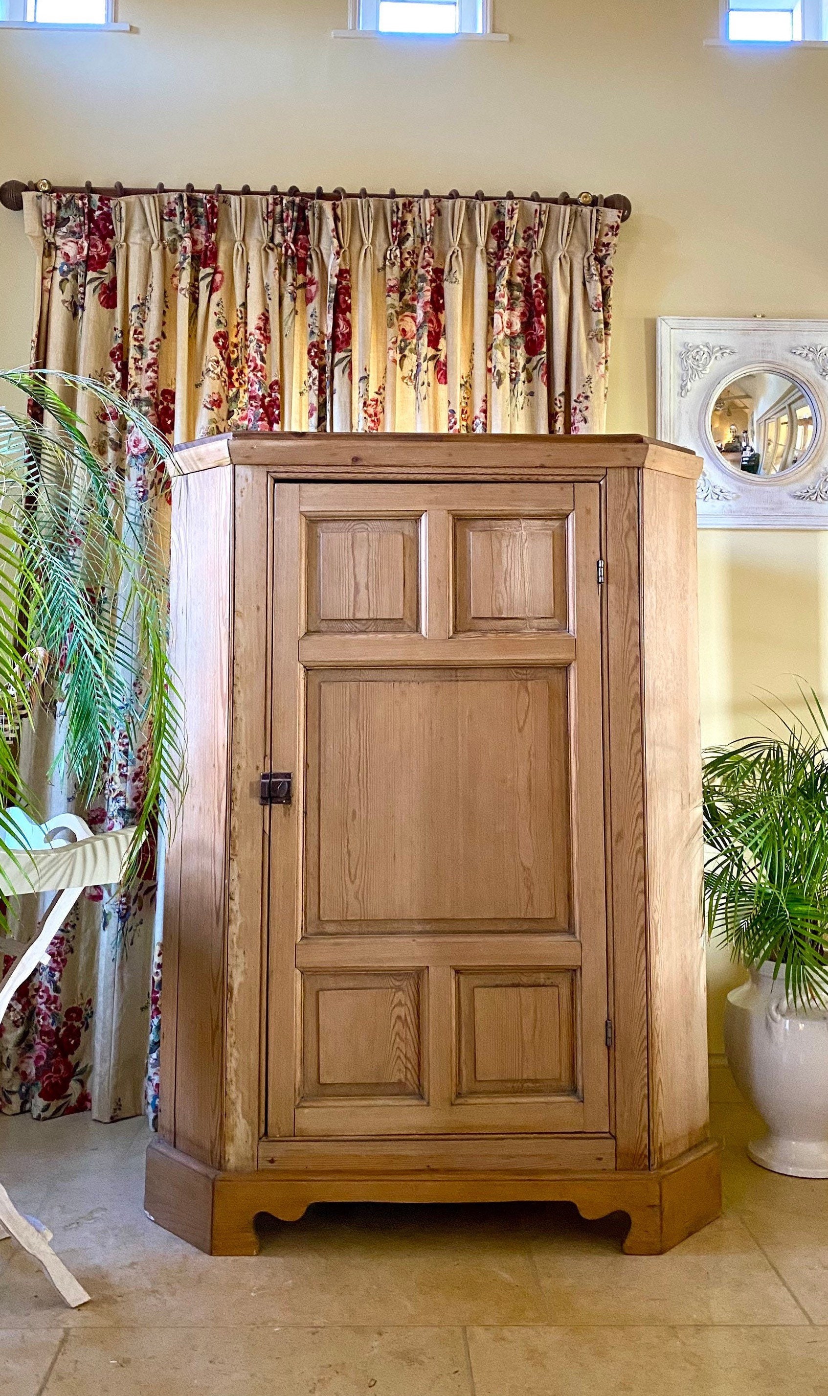 NOW SOLD Vintage Antique Pine Pantry Cupboard - Etsy UK
