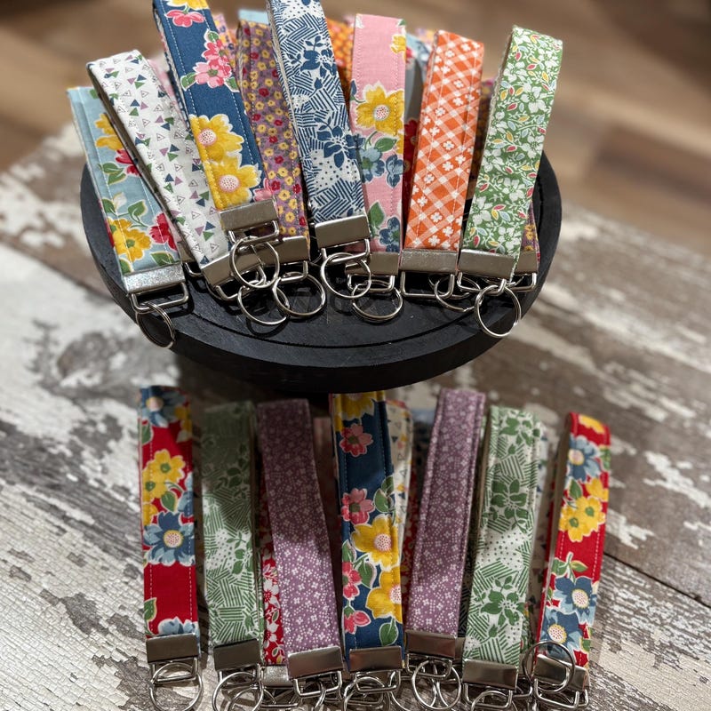 Quilted Vintage Keychains - Etsy