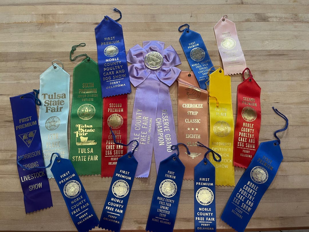 Vintage Fair Ribbons, Cira 1980's Country Fair, State Fair, Livestock ...