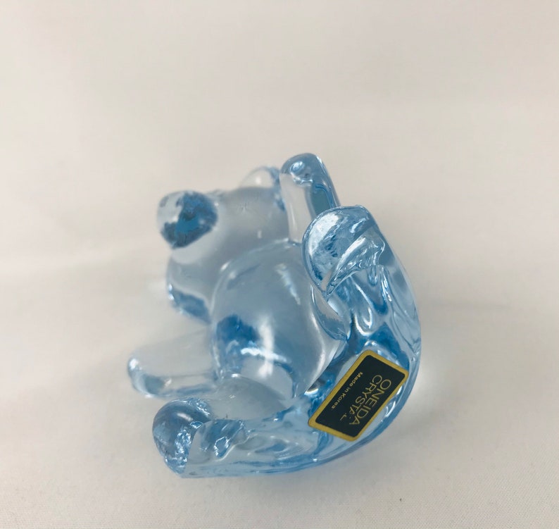 Vintage Oneida Crystal Teddy Bear Paperweight Collectible - Etsy
