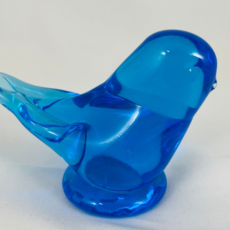 Blown Glass Bluebird - Etsy