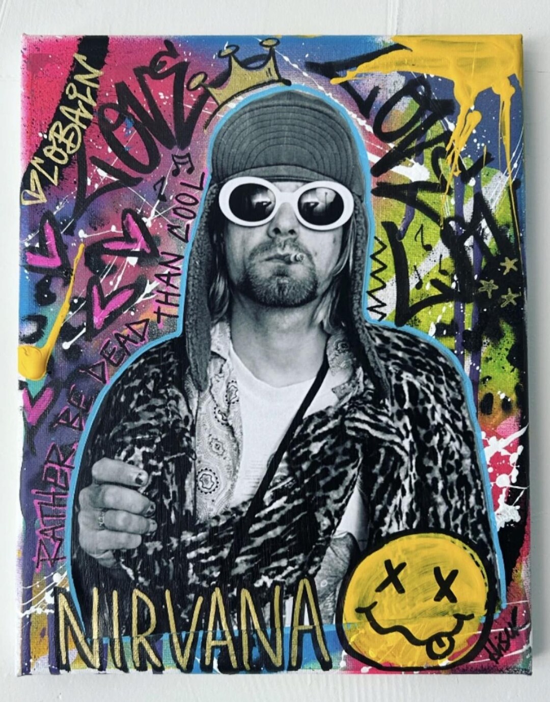 Painting,mixedmedia, Music, Art, Art and Music, Kurt, Kurt Cobain ...