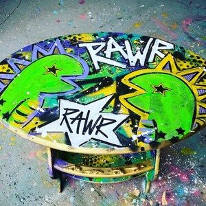 Table, Side Table, End Table, Nightstand, Furniture, Graffiti, Art ...