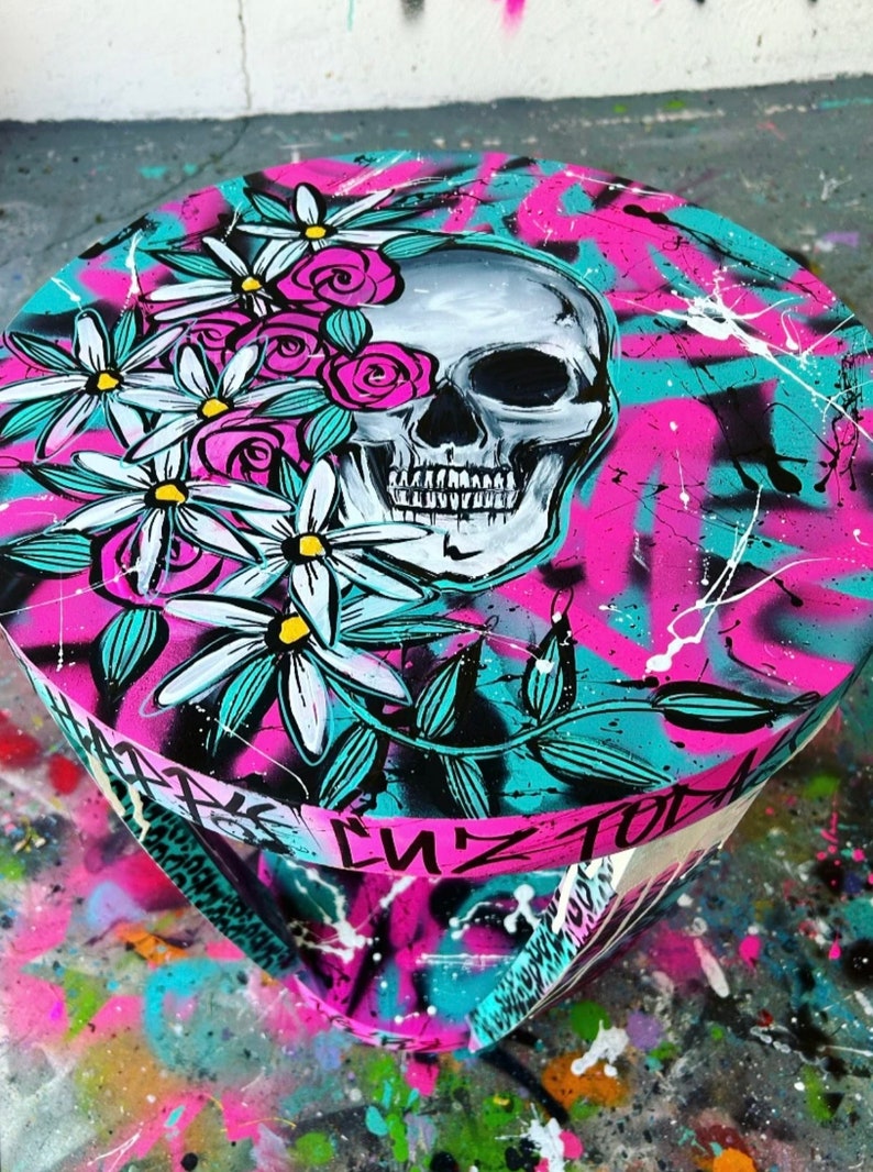 Table, Side Table, End Table, Nightstand, Furniture, Graffiti, Art ...