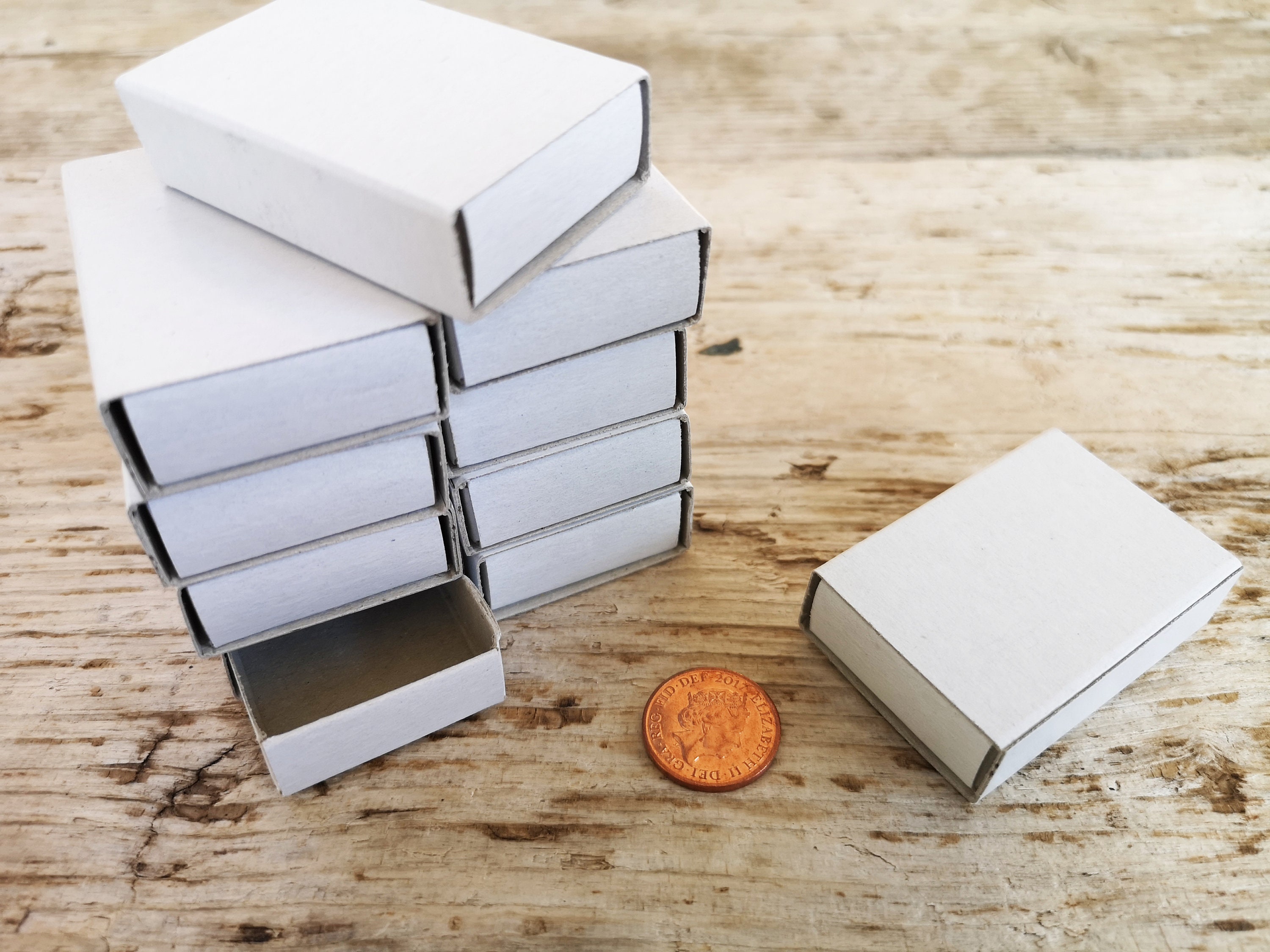Plain White Mini Matchboxes - Etsy UK