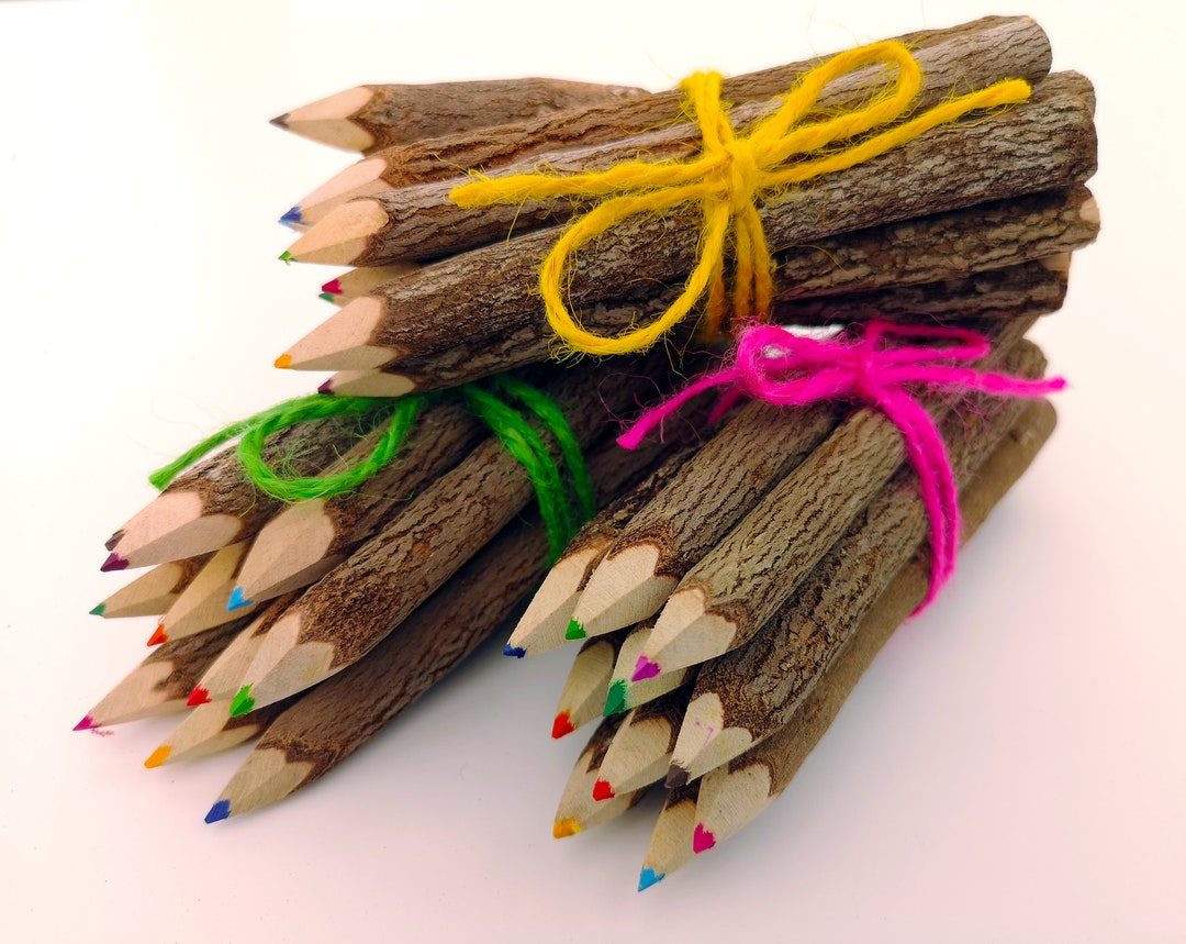 Twig Pencil Crayons, Colouring Pencils - Etsy