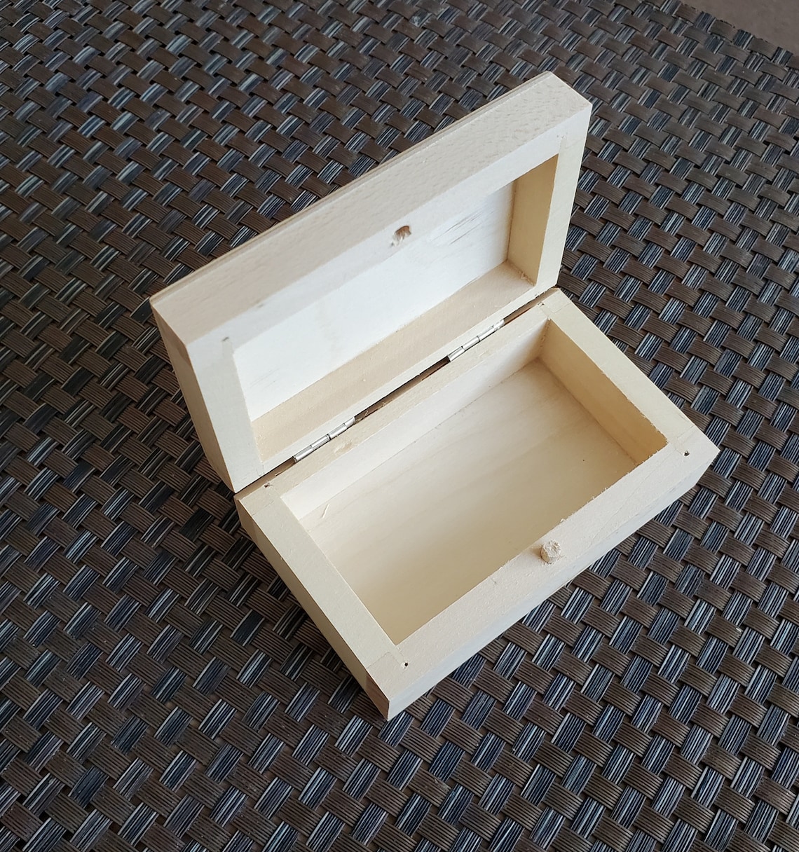 Unfinished Wooden Box, Unpainted Wooden Box, Wooden Storage Box, Wooden ...