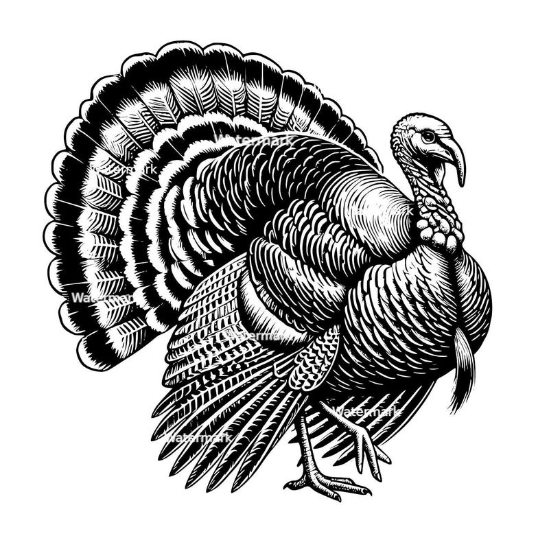 Turkey Clipart Simple - Etsy