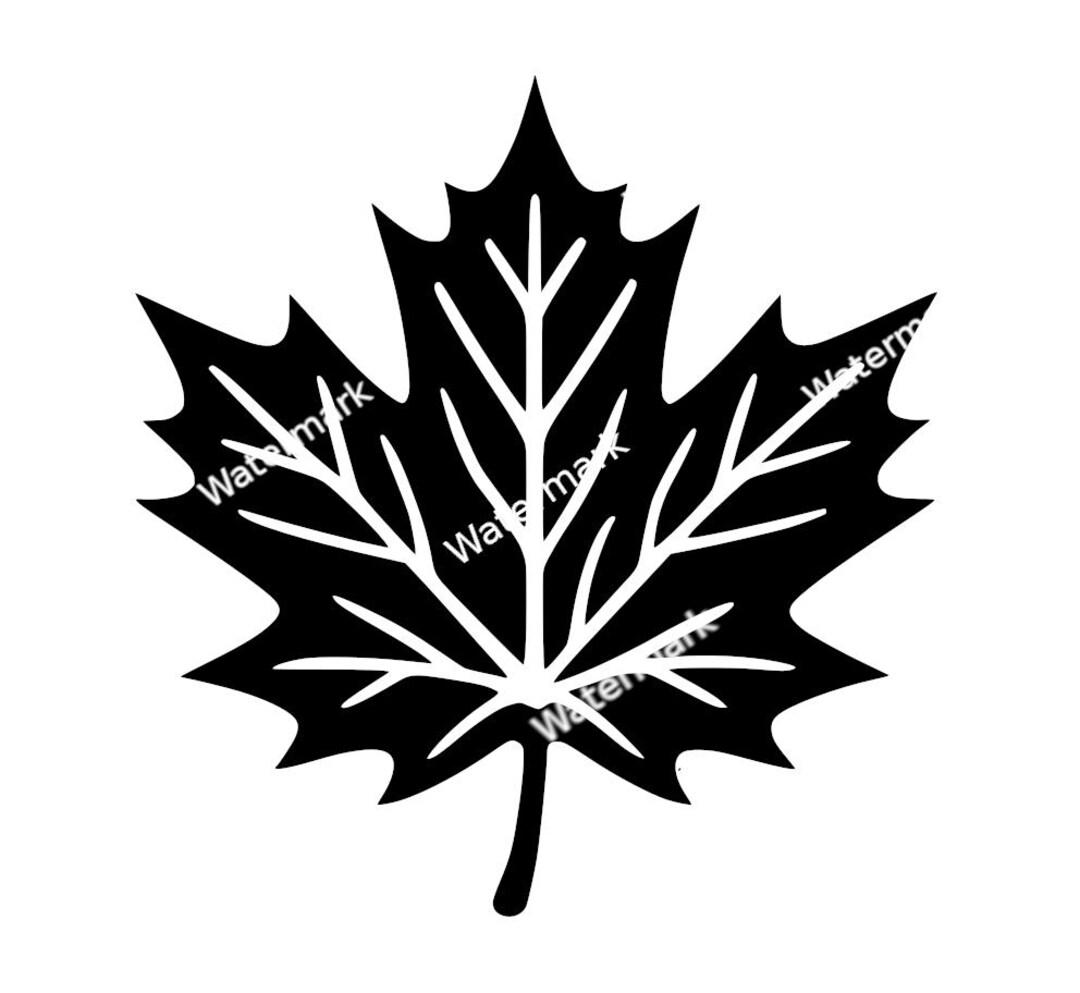 Maple Leaf Decorative Coaster Laser Cut SVG, PNG, DXF File, Leaf ...