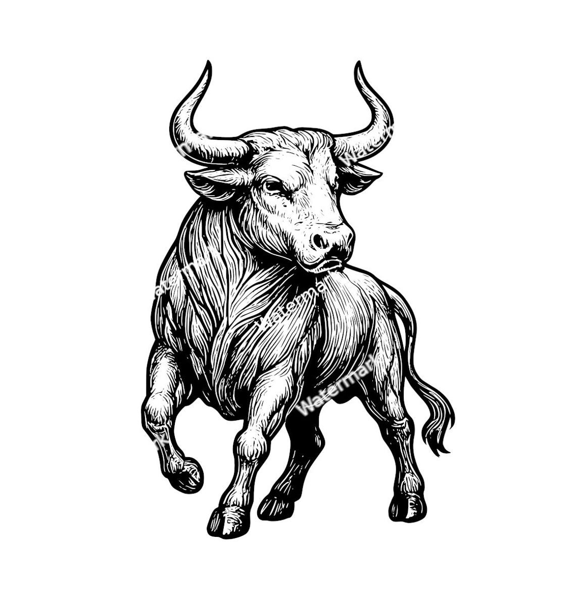 Taurus, Bull PNG, SVG, DXF Files. Taurus, Bull Files for Laser ...
