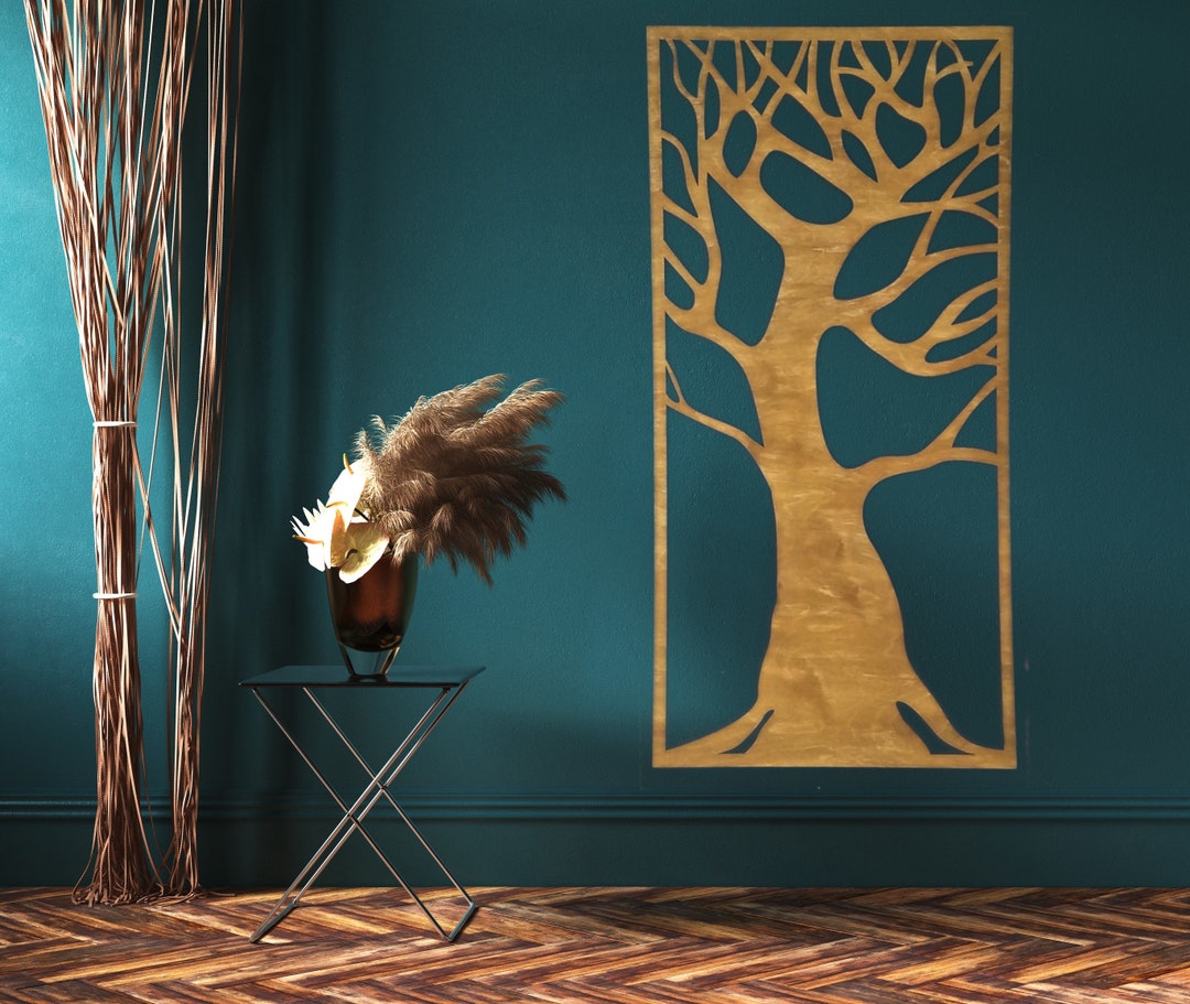 Tree of Live Wooden Wall Art, Tree Wooden Wall Decor, Wooden Tree ...