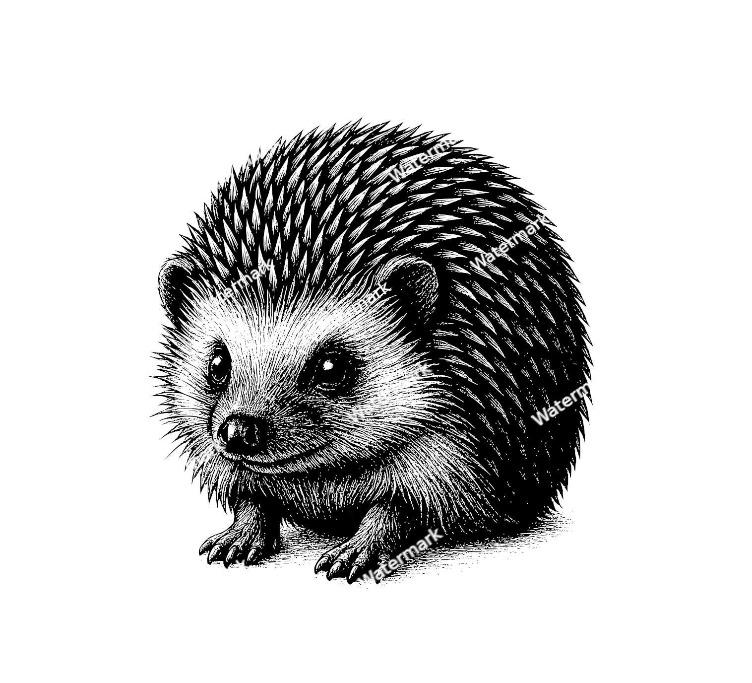 Hedgehog PNG, SVG, DXF Files. Hedgehog Vector. Hedgehog Laser Engraving ...