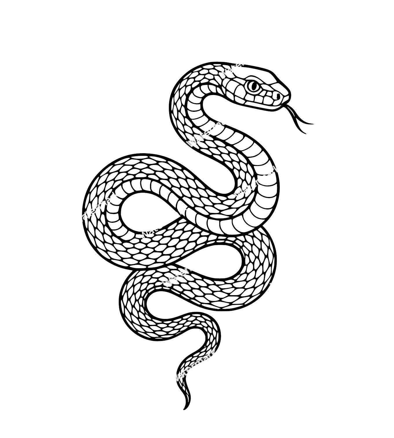 Snake PNG, SVG, DXF, Cricut Files. Snake for Cricut and Laser Engraving ...
