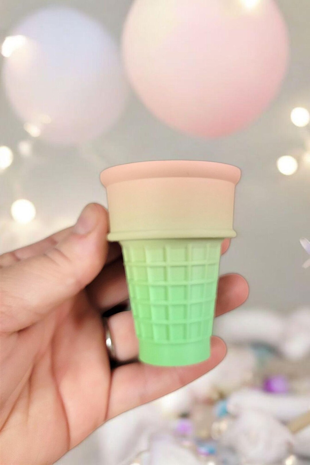 3d Printed Ice Cream Cone - Set of 2 - Etsy