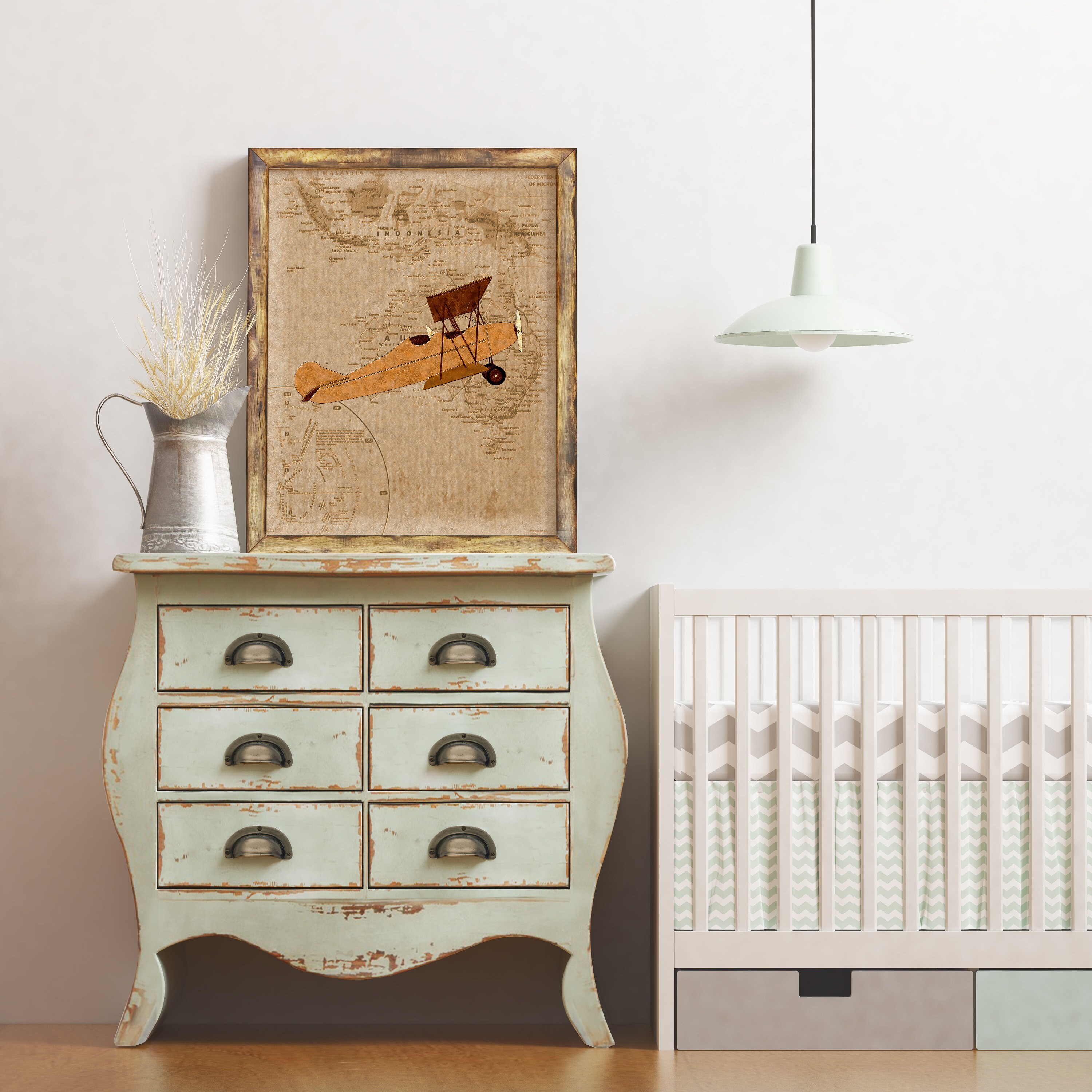 Airplane Theme Nursery Decor Airplane Nursery Art World Map - Etsy