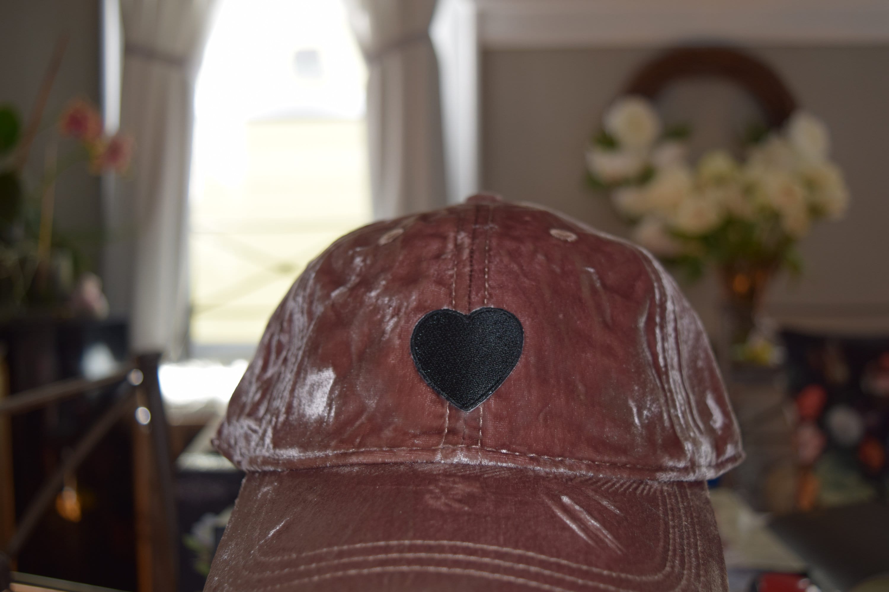 Embellished Velvet Baseball Cap HEART - Etsy UK