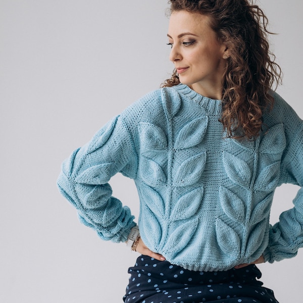 Hand Knit Sweater - Etsy Hand Knit Sweater - Etsy