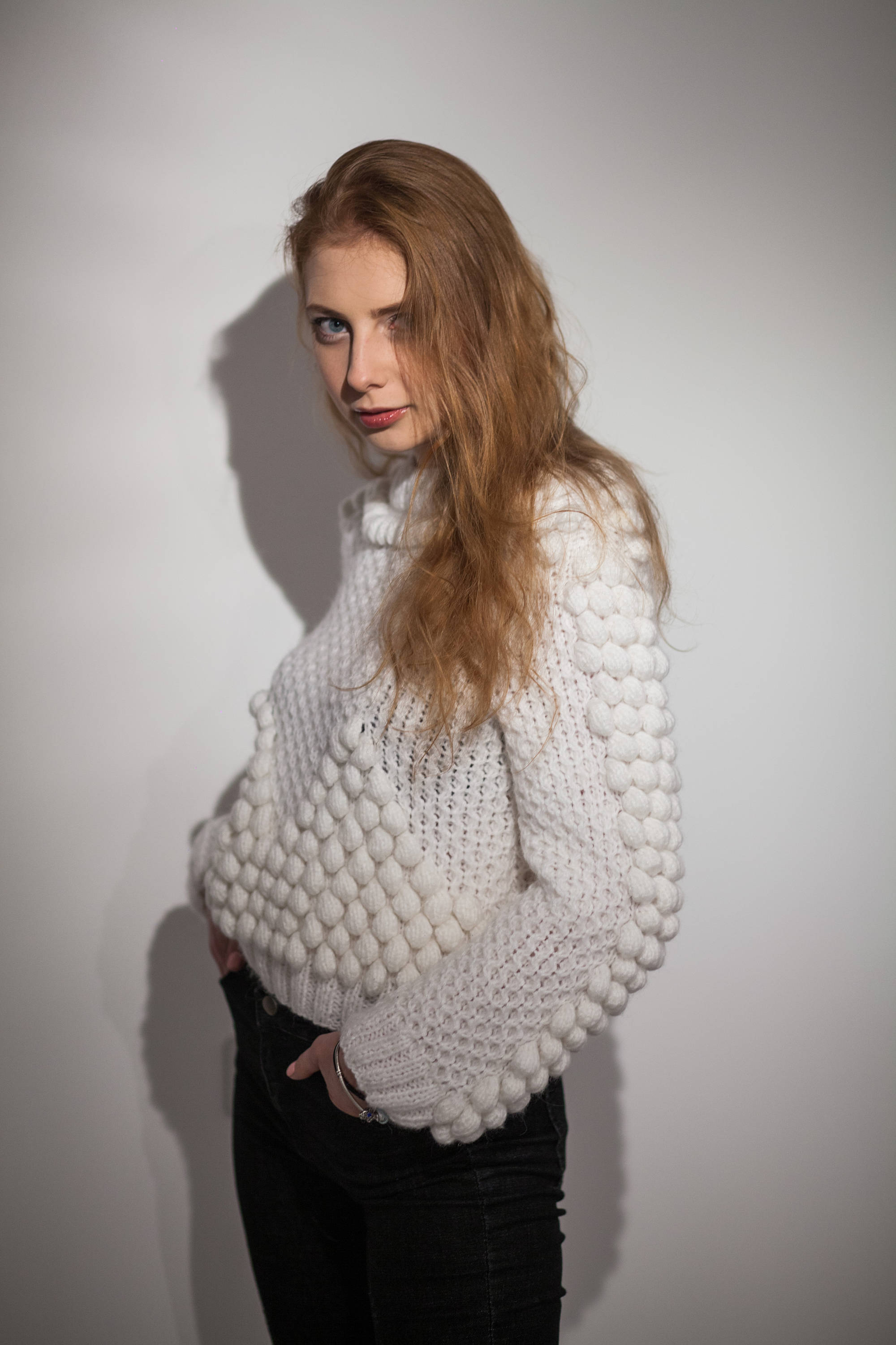 White cable knit sweater chunky knitted pullover bride | Etsy