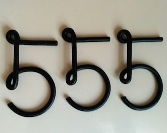 Vintage Address Numbers 1.5 Small Metal Number Sign Number Industrial ...