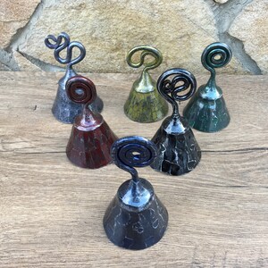 A Set of 6 Bells, Iron Bell, Hand Forged Bell, Wrought Iron Bell ...