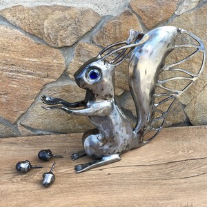 Metal Squirrel, Iron Squirrel, Squirrel Gifts, Squirrel Decor, Squirrel ...