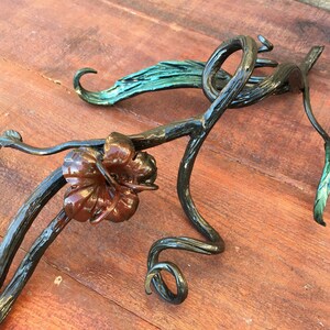 Metal Flower, Iron Flower, Hand Forged Flower, Flower Decor, Floral ...