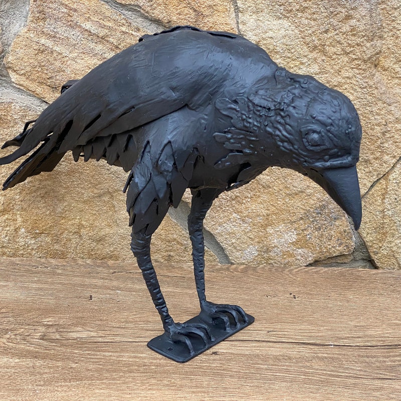 Raven Sculpture - Etsy