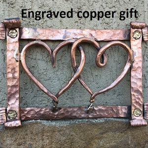 Copper Hearts, Copper Frame, Copper Gift, Gift Box, Copper Gift for Her ...