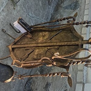 Fireplace Tools, Medieval Shield, Medieval Viking, Fireplace Tool Set ...