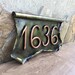 Hand forged house plate vintage numbers house number plaque | Etsy