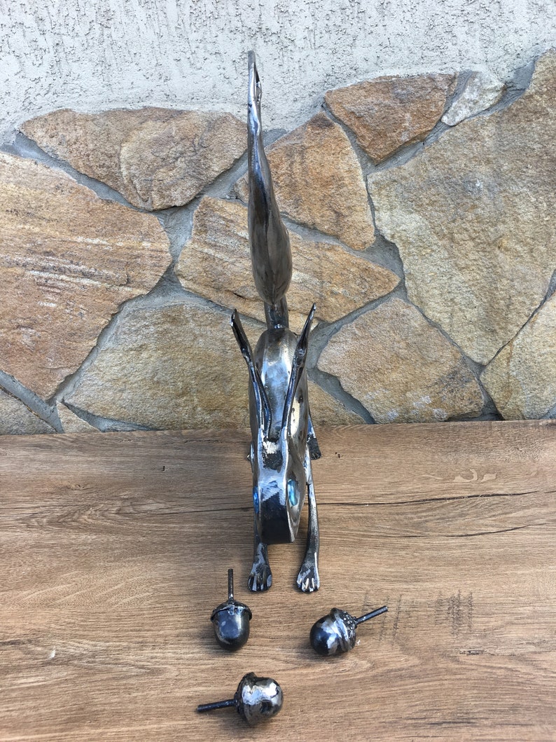 Hand Forged Squirrel Squirrel Amigurumi Metal Squirrel - Etsy