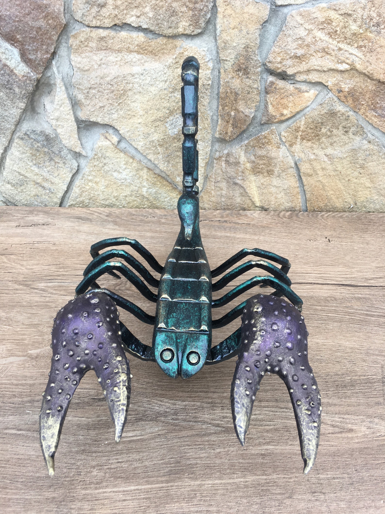 Hand Forged Scorpion Metal Scorpion Metal Art Metal Art - Etsy