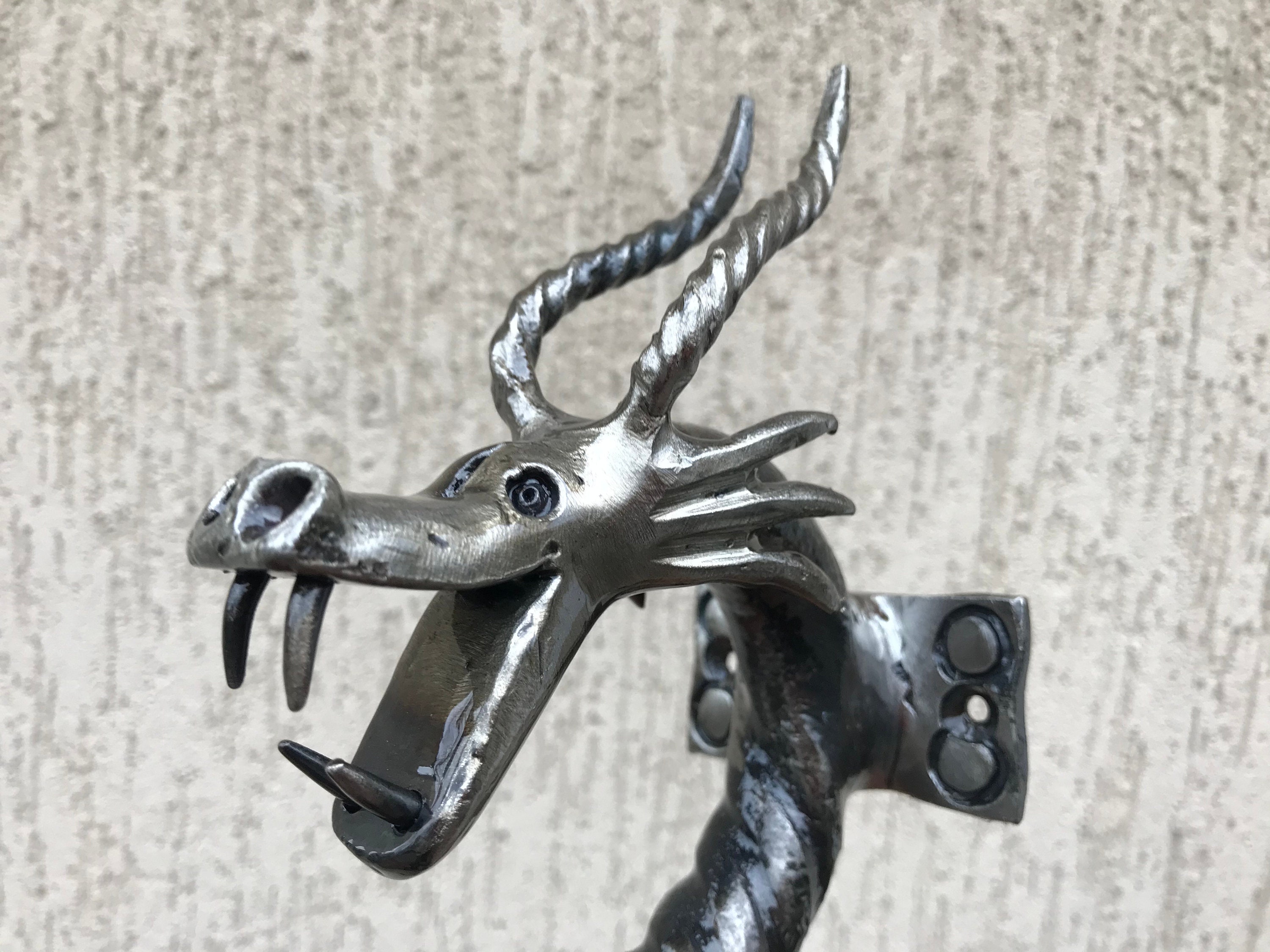 Dragon door handle door handle lock dragon charm dragon | Etsy