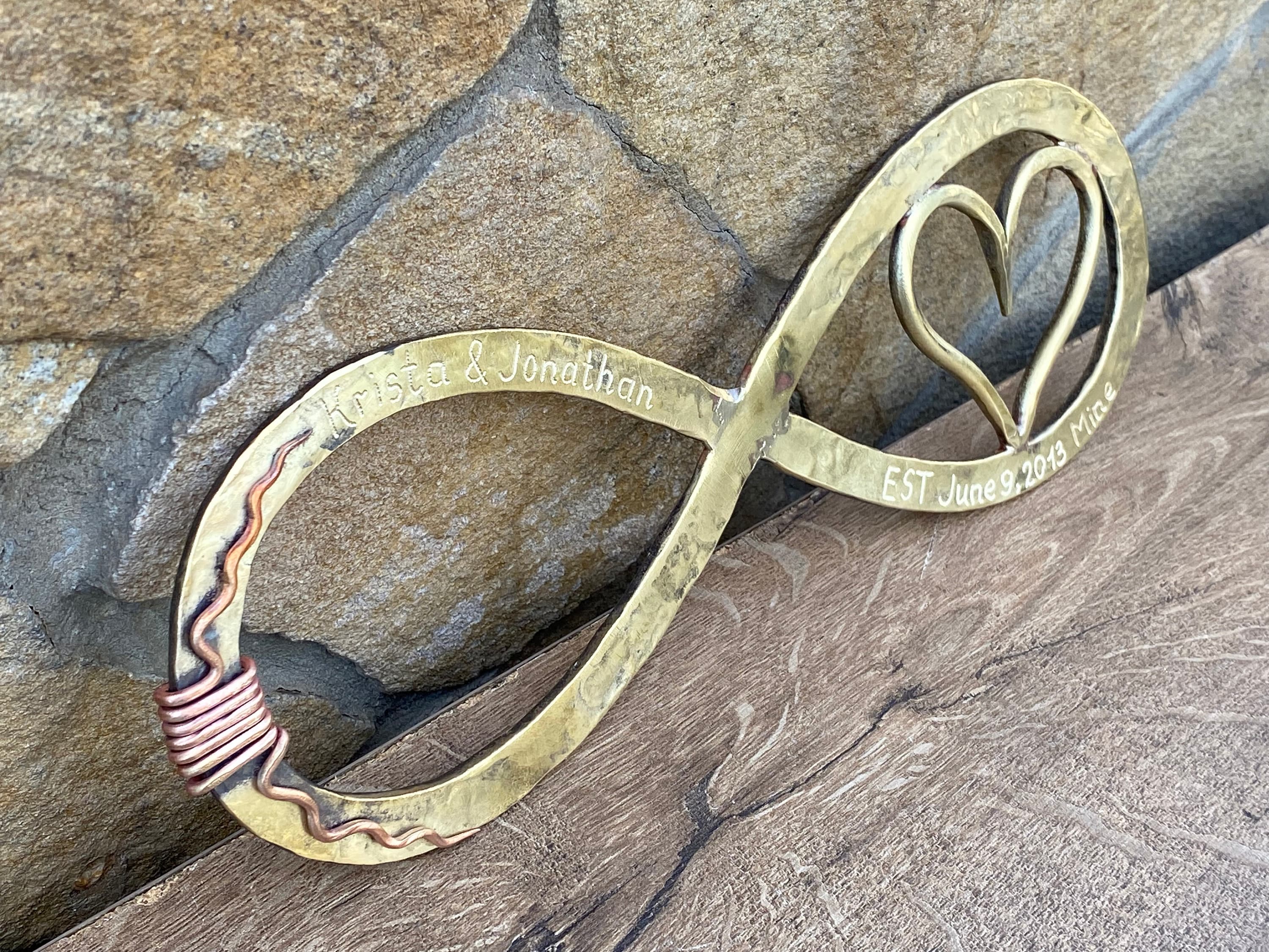 Bronze Gift Bronze Infinity Sign 19th Anniversary Bronze - Etsy